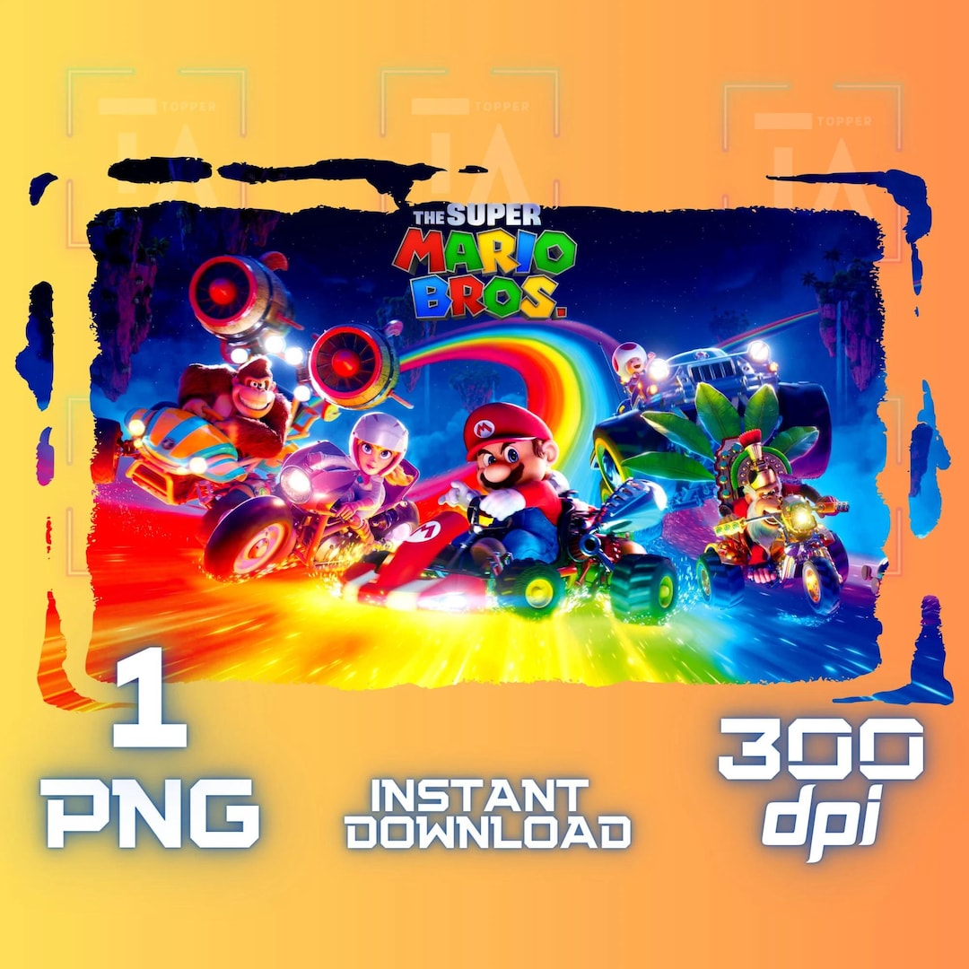 Super Mario Bros Movie PNG Mario Kart Clipart Transparent Image ...