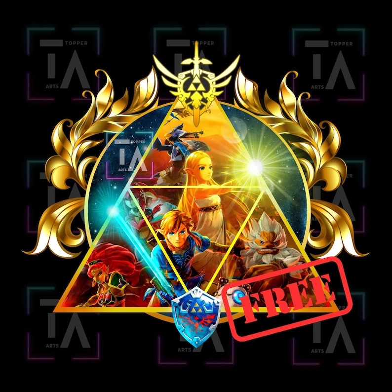 Zelda Breath of the Wild PNG: Tumbler Wrap, Shirt Sublimation (digital ...