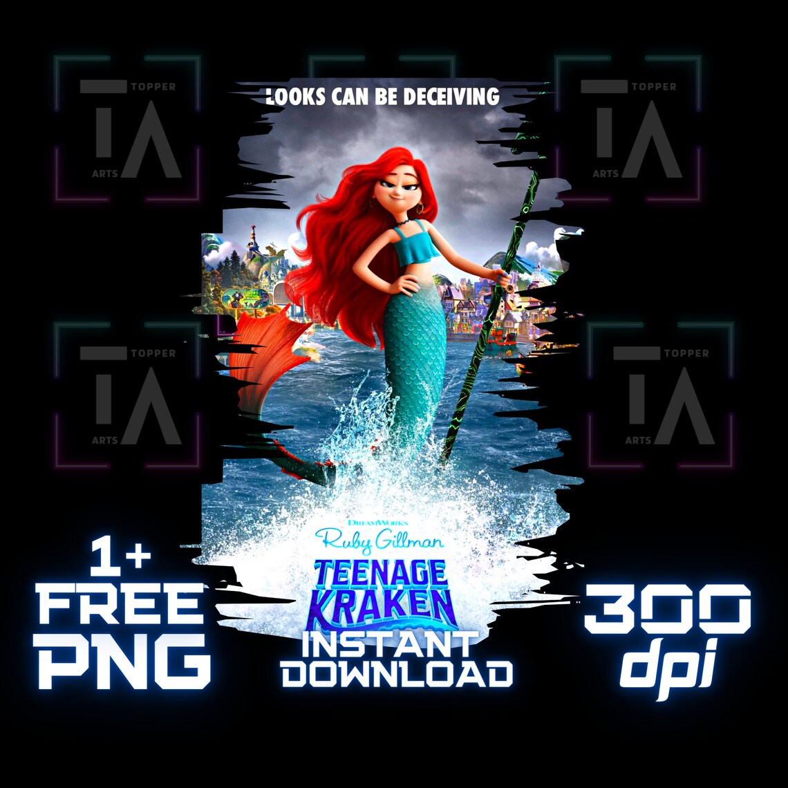 Ruby Gillman Teenage Kraken Png Printable Digital File - Etsy