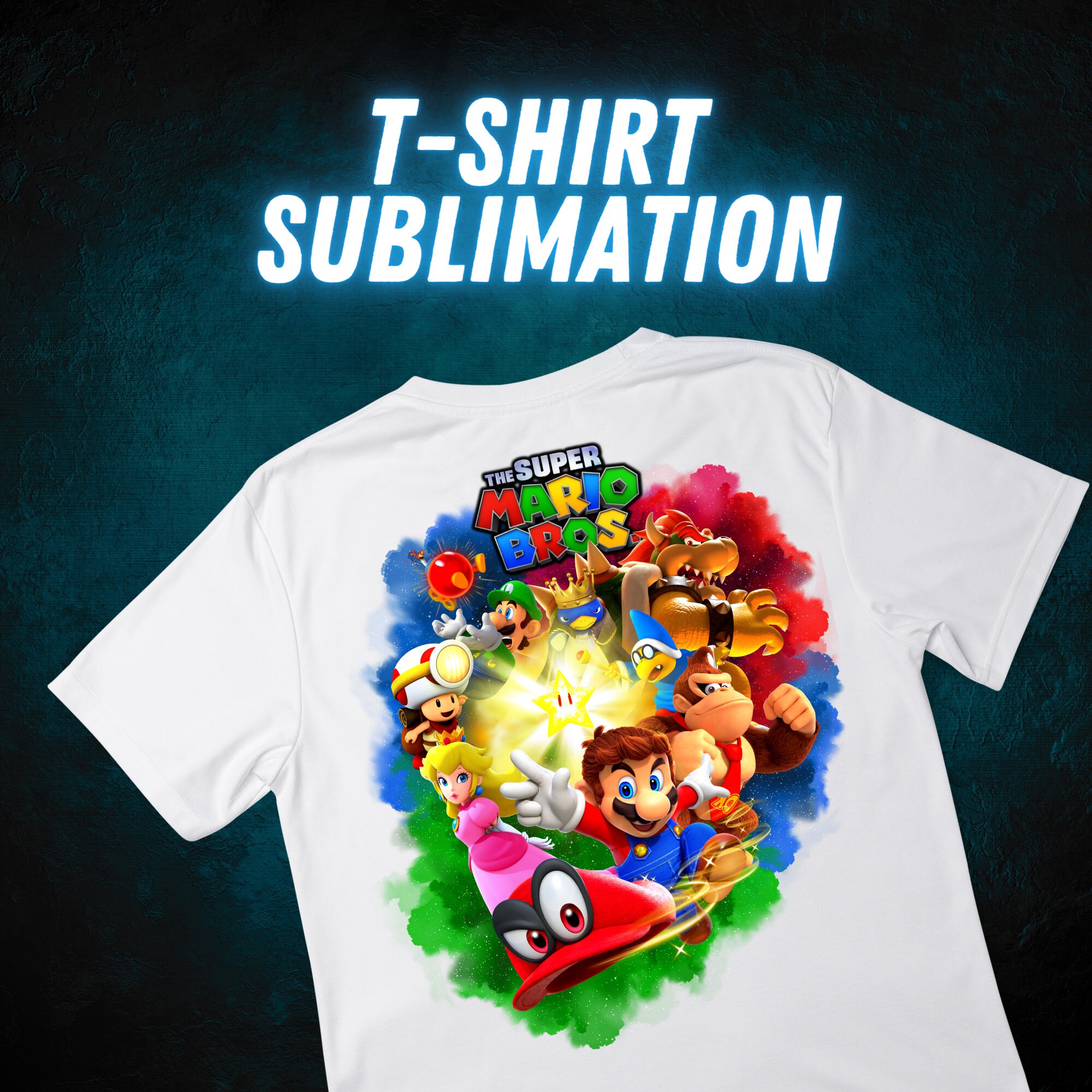 Super Mario Png High Quality Clip Art Cricut Tee Shirt Transparent ...