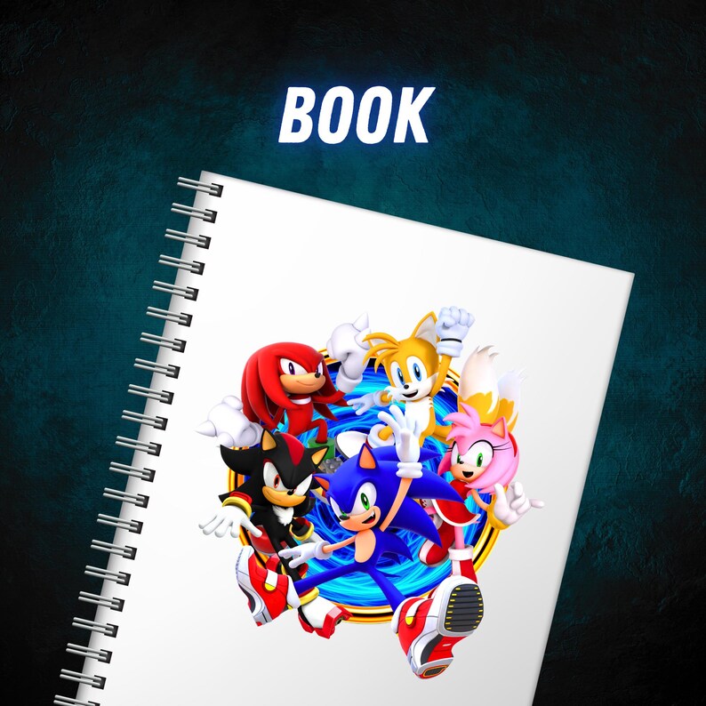 Sonic the Hedgehog Printable Digital Clipart Transparent PNG File ...
