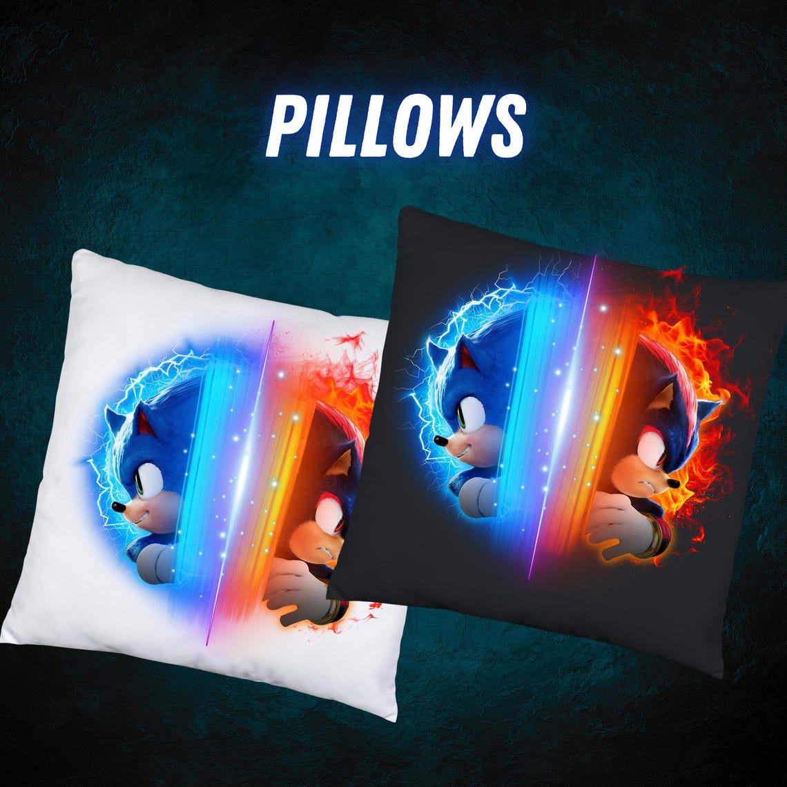 Sonic & Shadow PNG the Hedgehog Printable Clipart Tshirt Sublimation ...