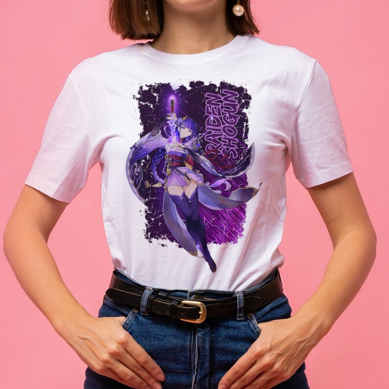 Genshin Impact PNG Raiden Shogun Png Cricut Shirt Sublimation Clipart ...