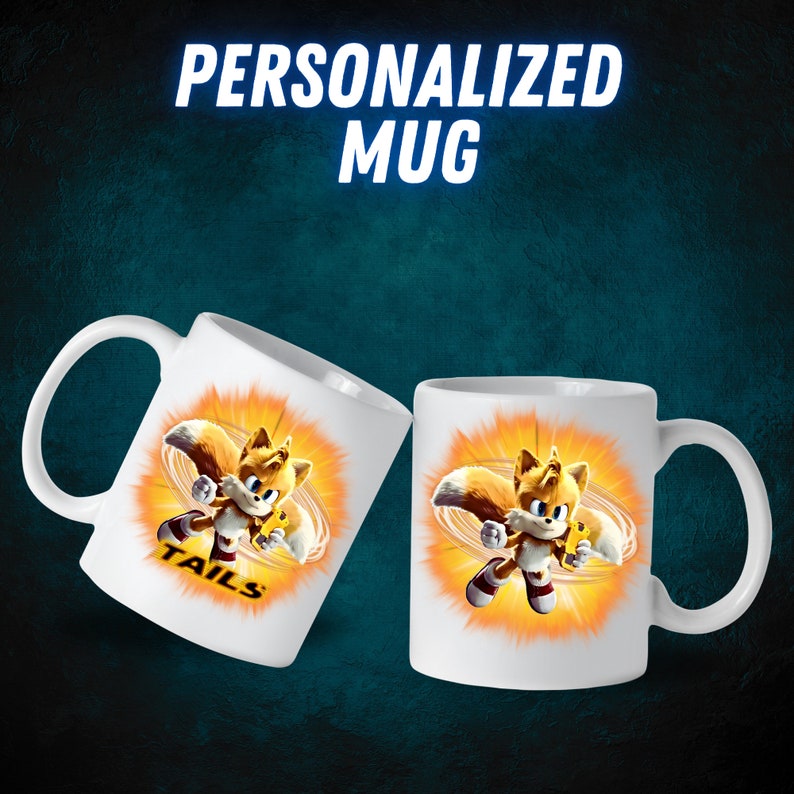 Sonic Tails PNG Sonic the Hedgehog Printable Cricut T-shirt Sublimation ...