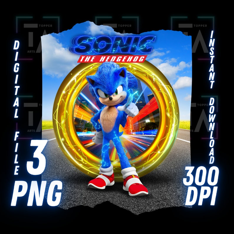 Sonic the Hedgehog Wall Art PNG Clipart: Movie Shadow Image (digital ...