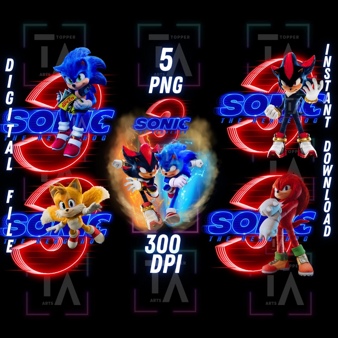 Paquete de la película Sonic 3 PNG, Sonic The Hedgehog PNG, Sonic PNG ...