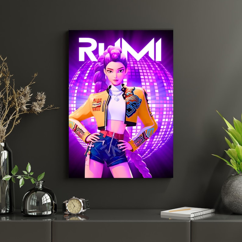 Kpop Demon Hunter Wall Art Printable Poster Bundle PNG Digital Kids ...