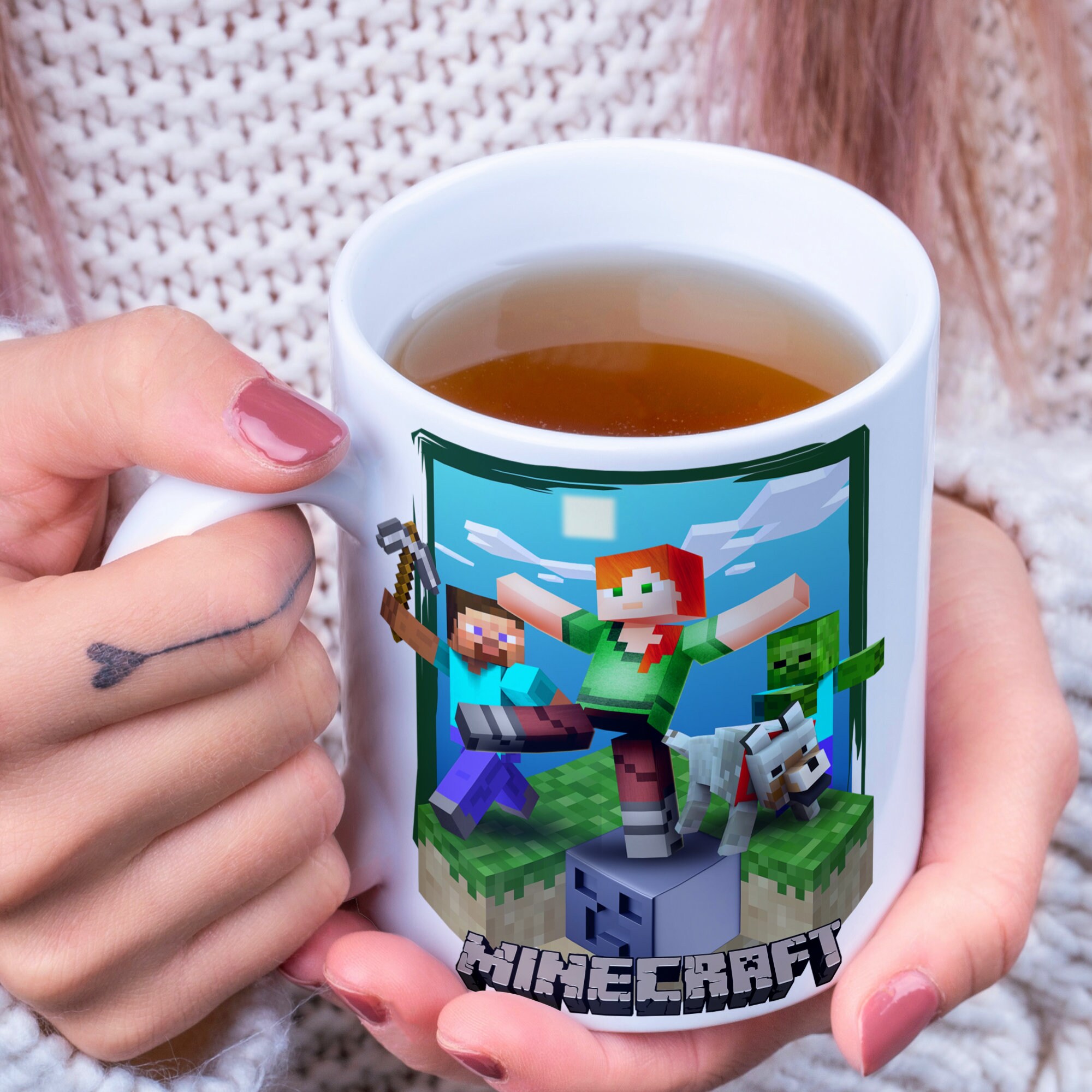 Minecraft PNG Steve Alex Cricut T Shirt Sublimation Sticker Minecrafter ...