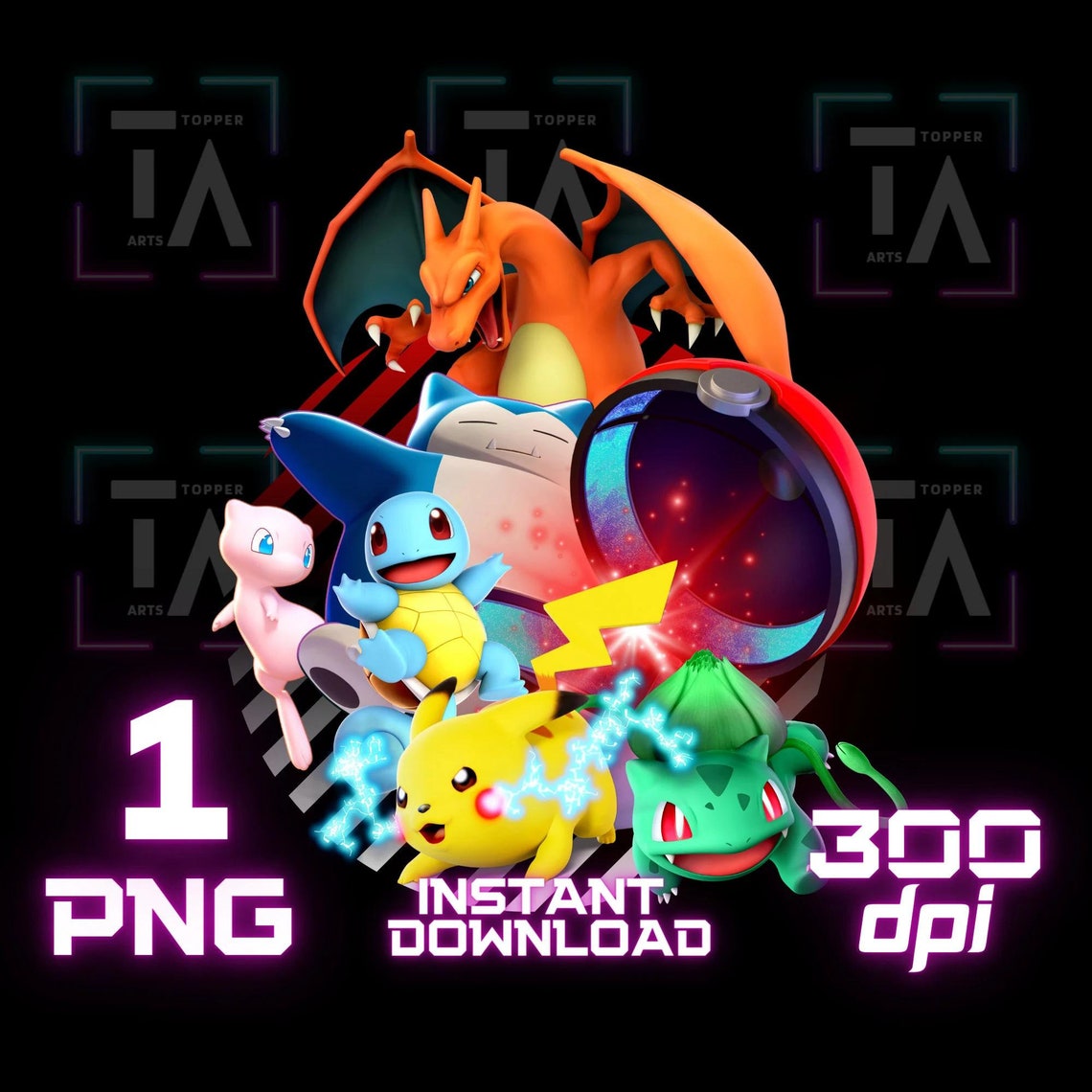 Charizard Pokemon Gen 1 PNG Bundle, Cricut Cut Files, Sublimation ...