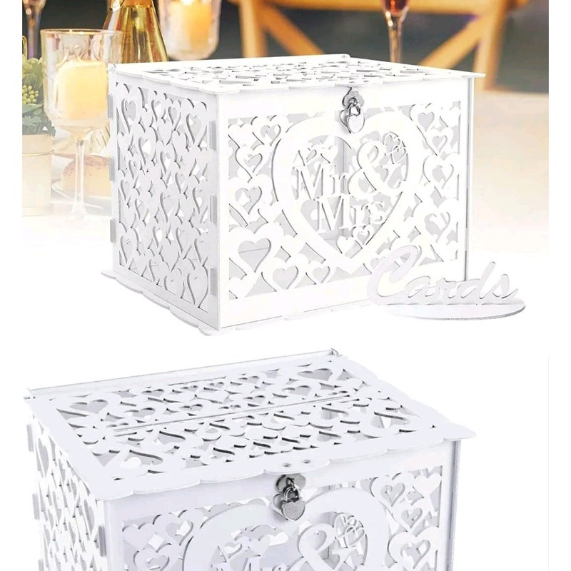 Wedding Card Box With Lock - Etsy