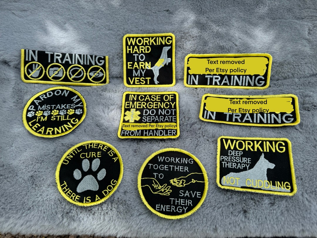 Set of Working Dog Patches and Leash Wrap - Etsy