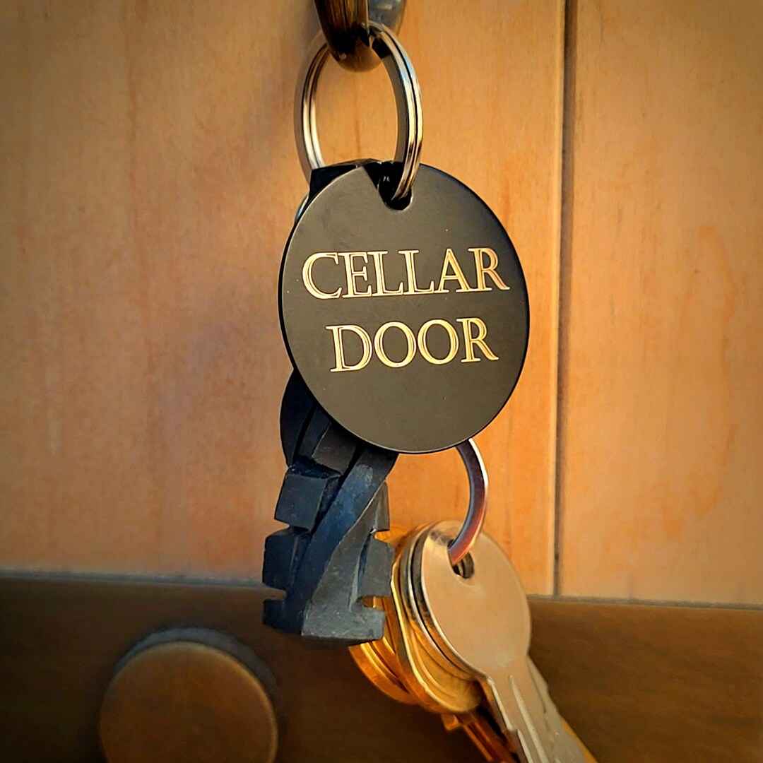 Personalized Large Hand Forged Twist Keychain, Steel Key Fob - Etsy