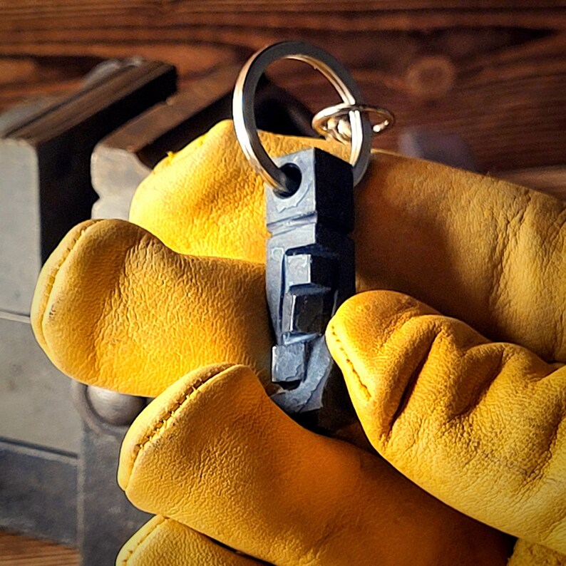4 four Pack Hand Forged Zipper Pulls, Mini Keychains - Etsy