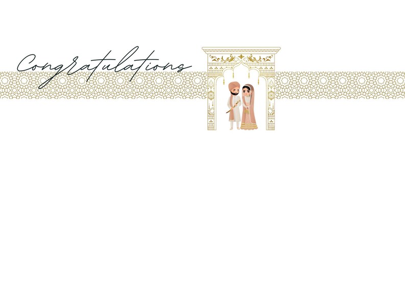 Elegant Indian Wedding Printable Card With Mandap Instant Download ...
