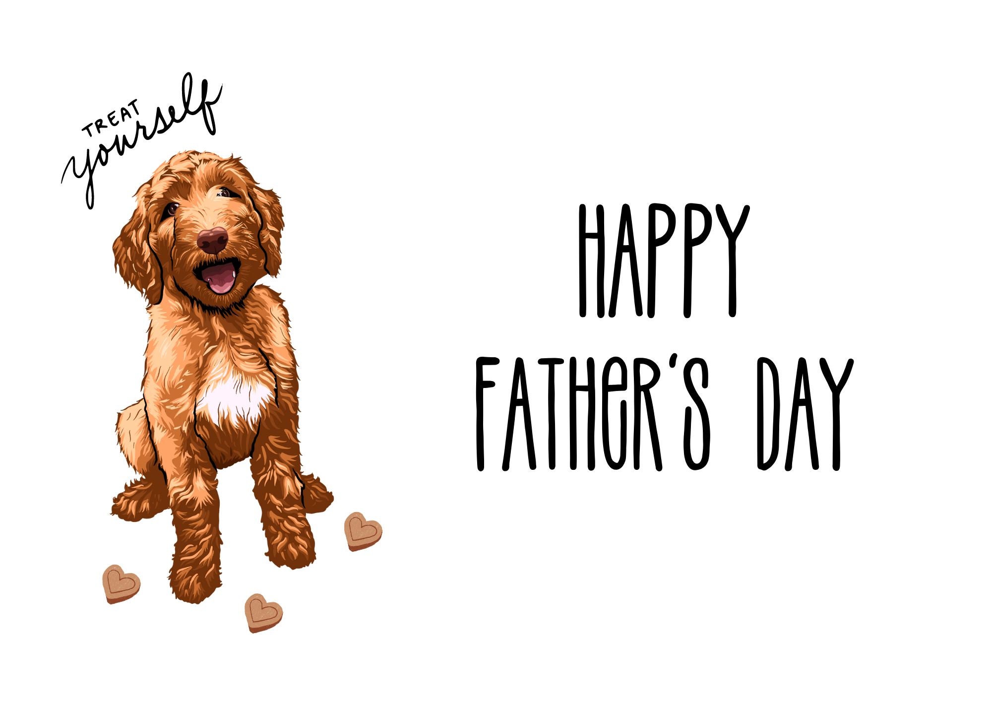 Simple Doodle Father's Day Printable Card Instant - Etsy