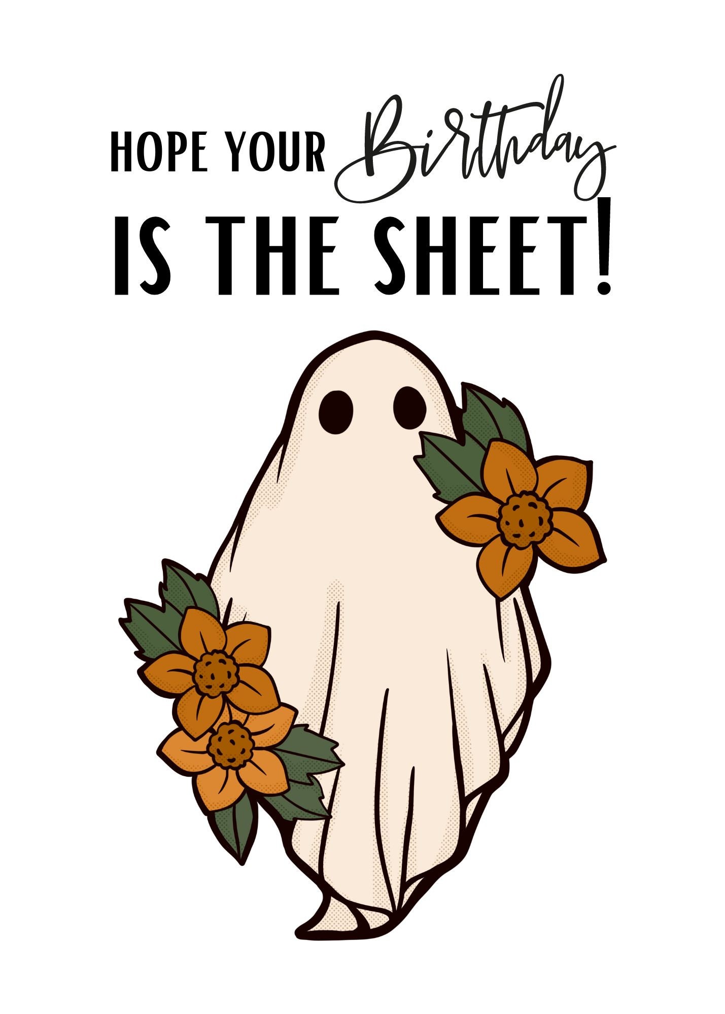 Halloween Birthday Printable Card | October Birthday Card | Instant ...