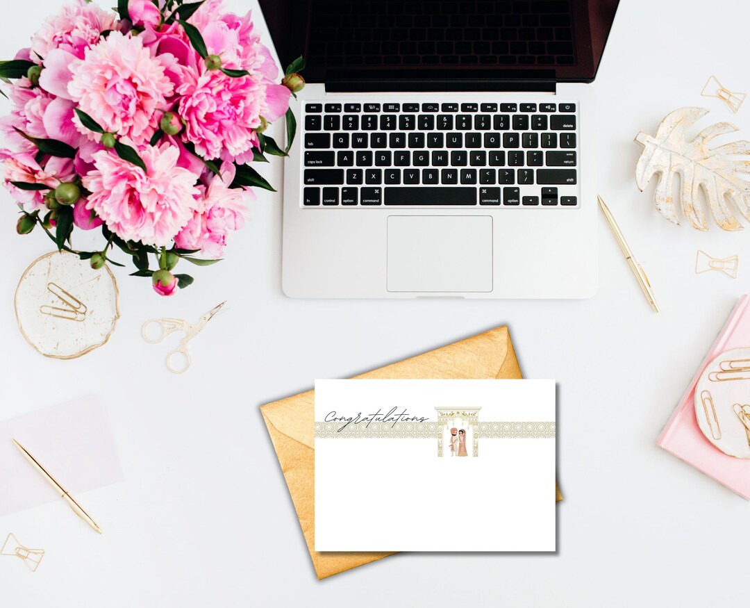 Elegant Indian Wedding Printable Card With Mandap Instant - Etsy