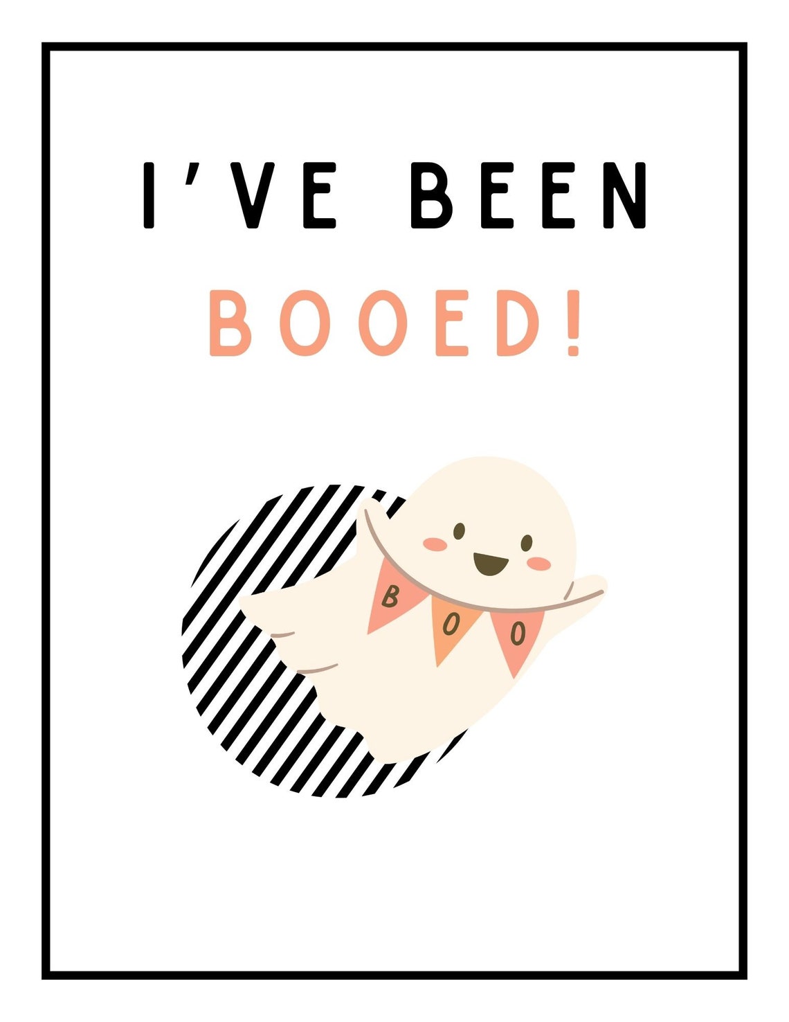 You've Been Booed Printable Instruction Sheet | Instant Digital ...