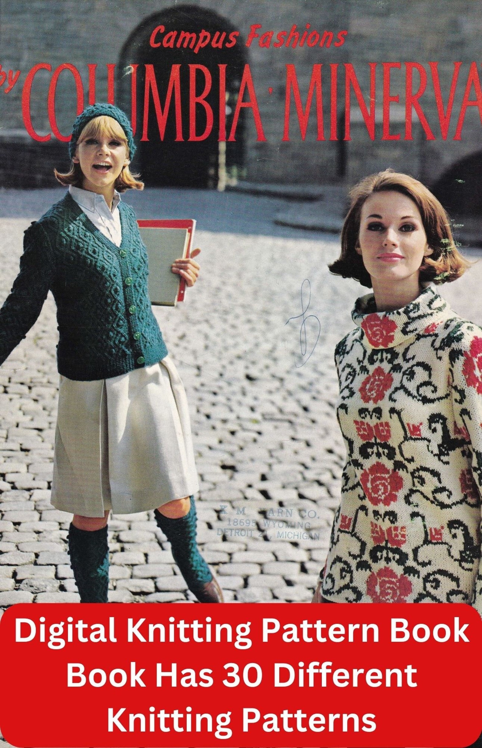 Columbia Minerva Knitting Pattern Book: 30 Vintage Designs (digital ...