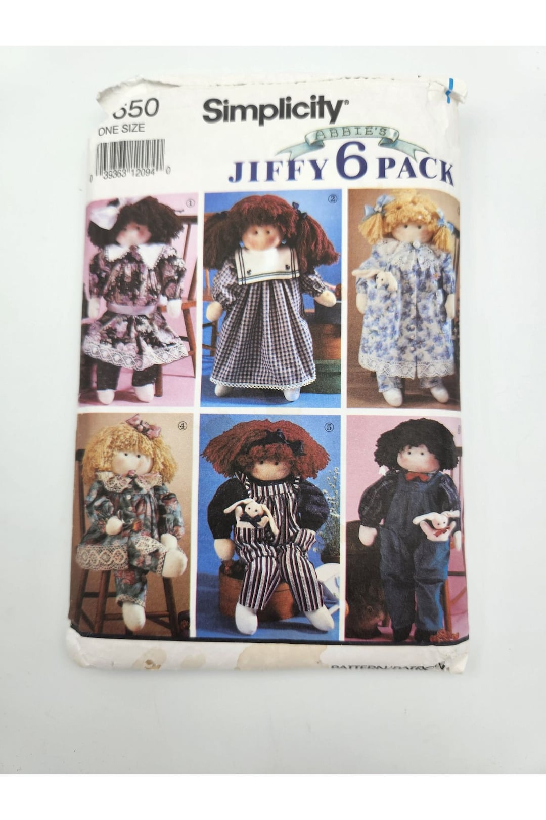 Simplicity Dolls Craft Sewing Pattern 7650 | Dressed Dolls 22"dolls ...