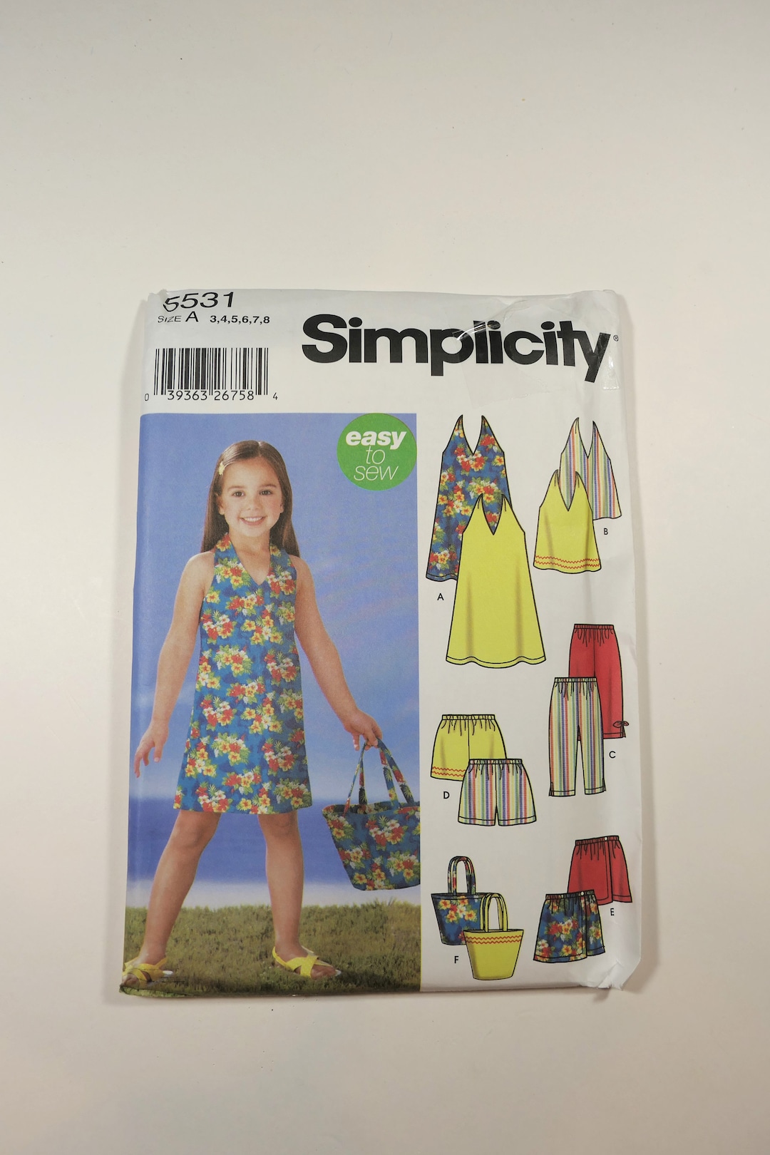 Simplicity Sewing Pattern 5531 | Girls Dress, Top, Pants, Shorts, Skort ...
