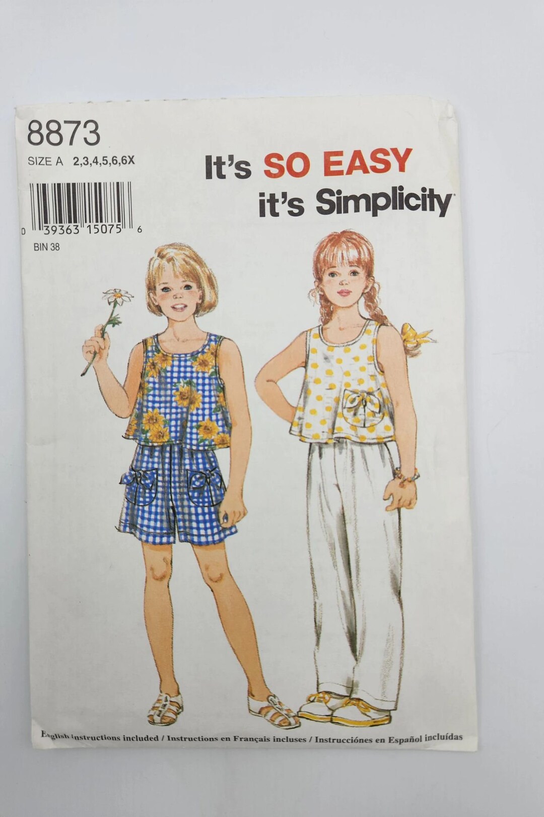 Simplicity 8873 Pattern | Its so Easy Top Pants Shorts Toddler, | Child ...