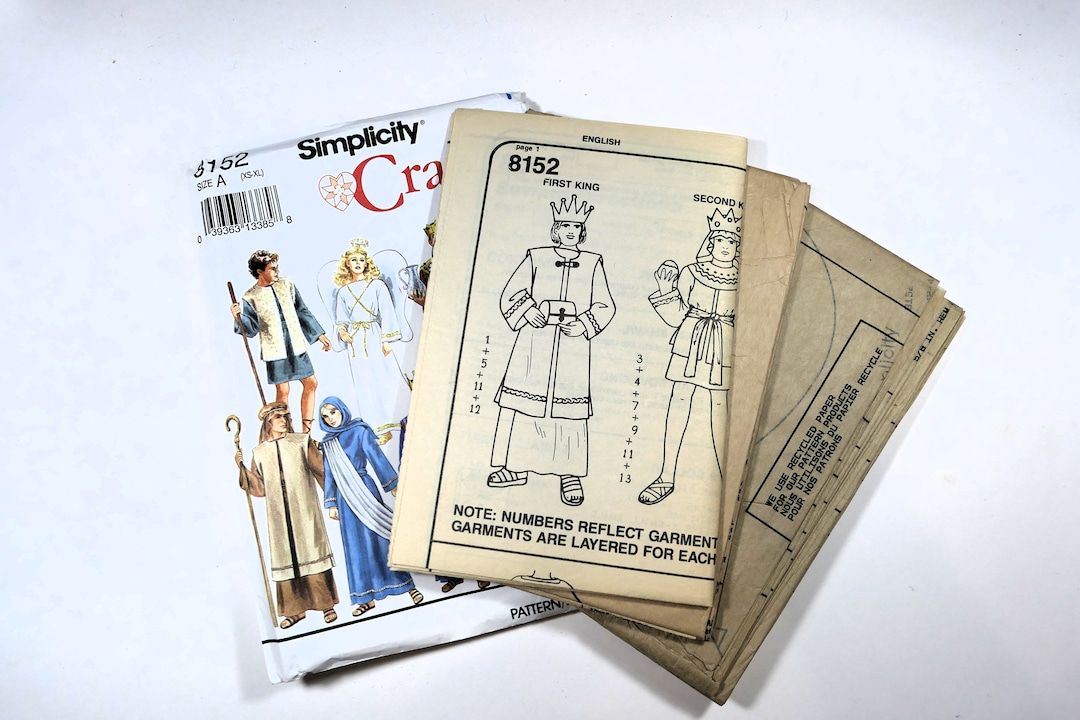 Simplicity Crafts Sewing Pattern 8152, | Misses, Mens, Teens, Nativity ...