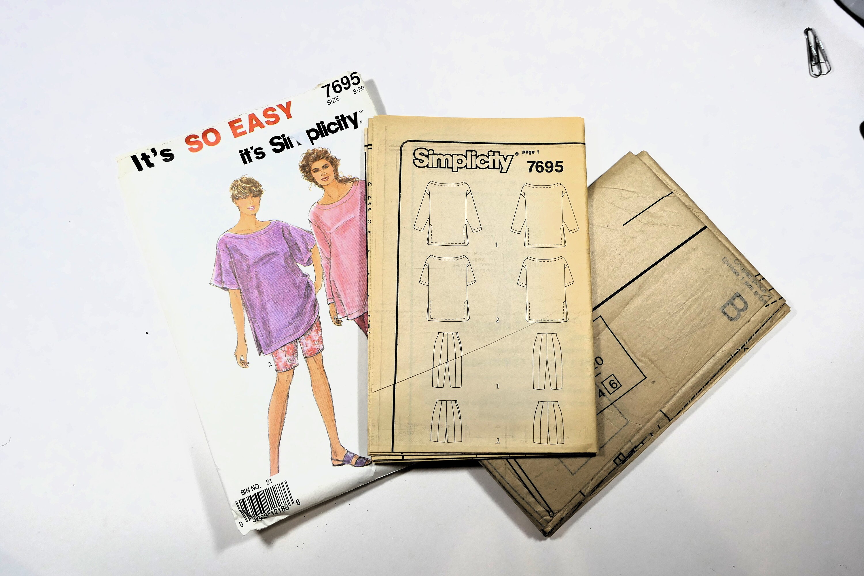 Simplicity Sewing Pattern 7695 Top and Legging Pattern Uncut Pattern ...
