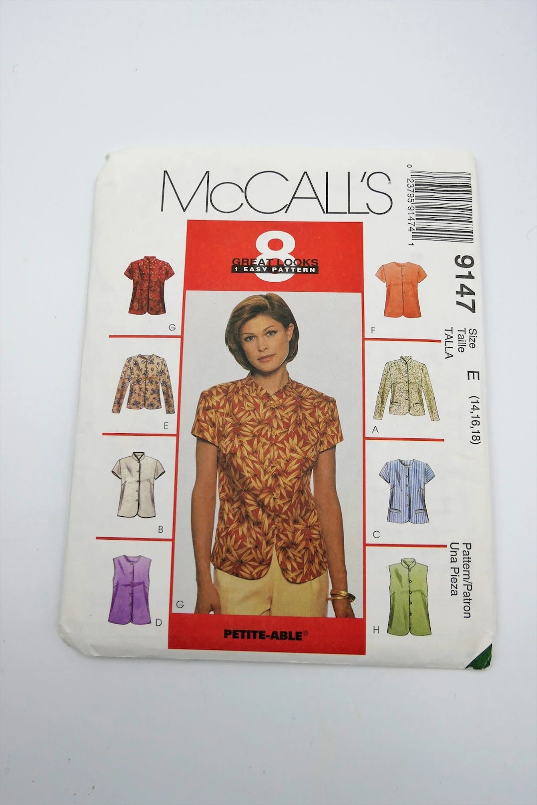 Mccall's Shirt Sewing Pattern 9147 | 8 Great Looks 1 Easy Pattern ...