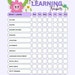 Kids Learning Tracker | Instant Download | Early Learning | Printable ...