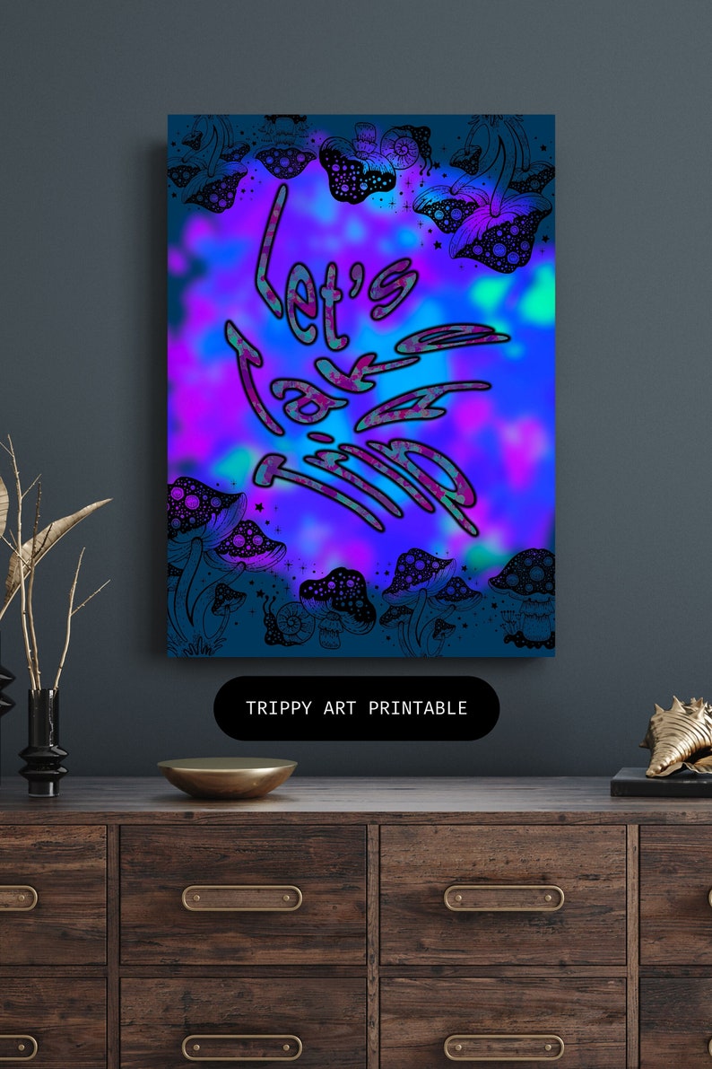 Digital Art Print, Wall Art Print, Trippy Wall Art - Etsy