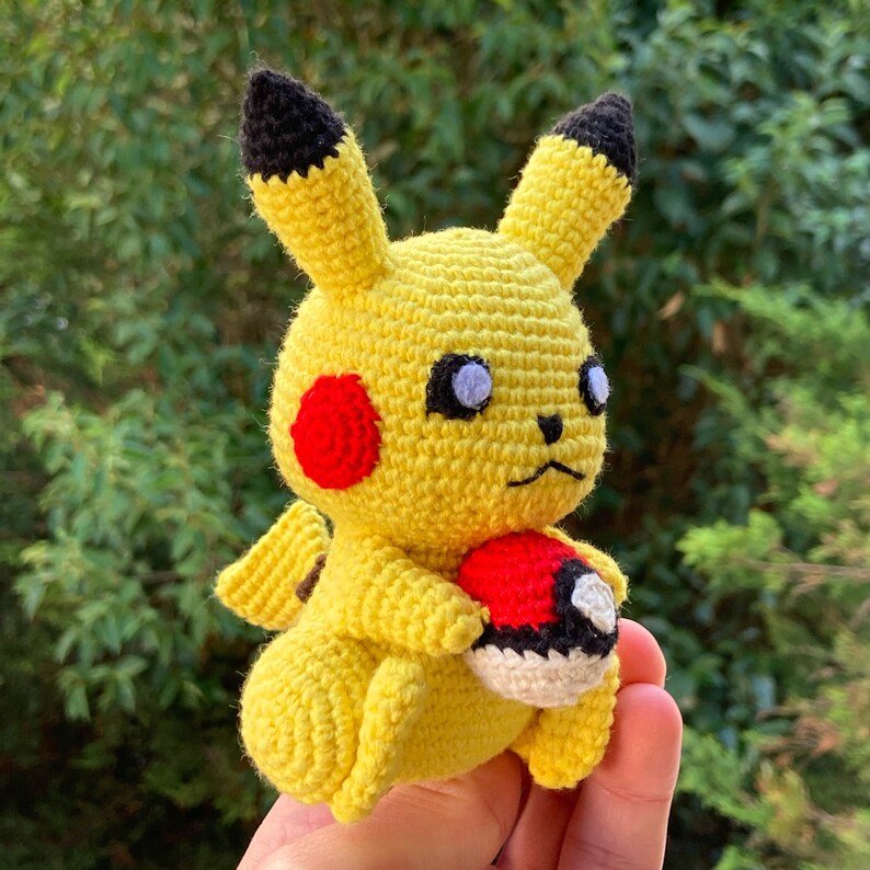 Pikachu Amigurumi, Pokemon Pikachu Amigurumi Doll, Pokemon Pikachu ...