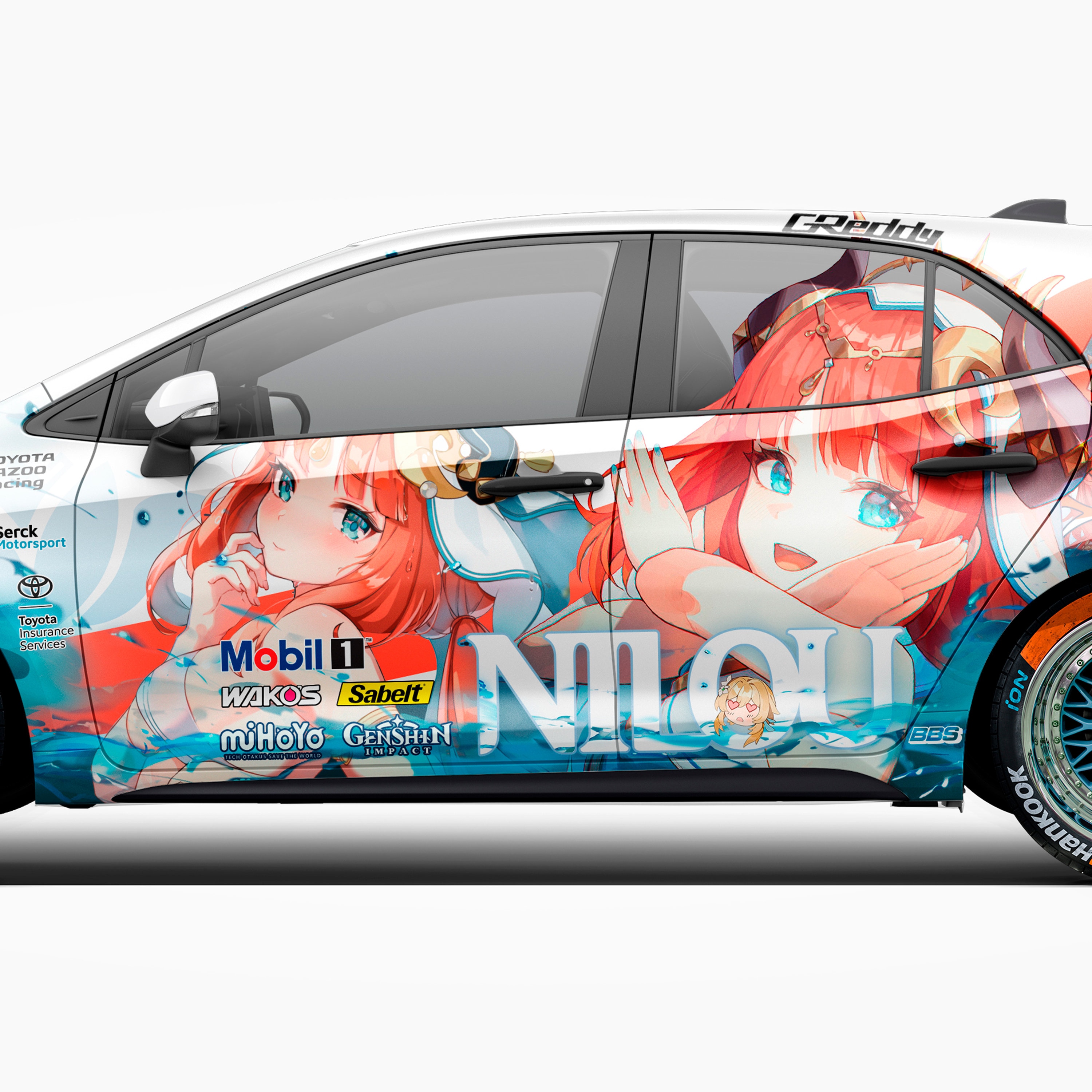 Genshin Impact Nilou Anime Car Wraps ITASHA Stickers Decals Made With ...