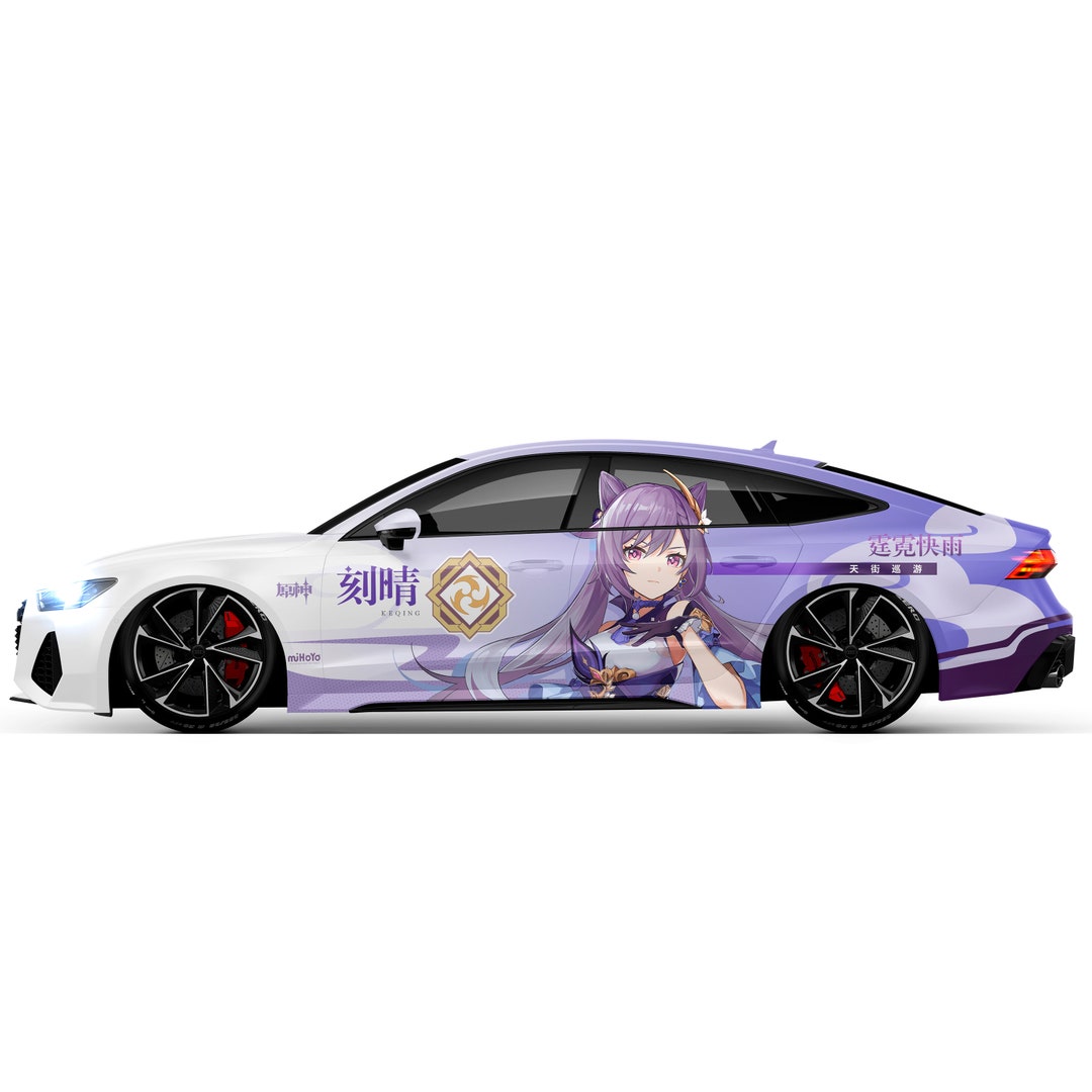 Genshin Impact Keqing Car Wraps ITASHA Stickers Decals Made With Top ...