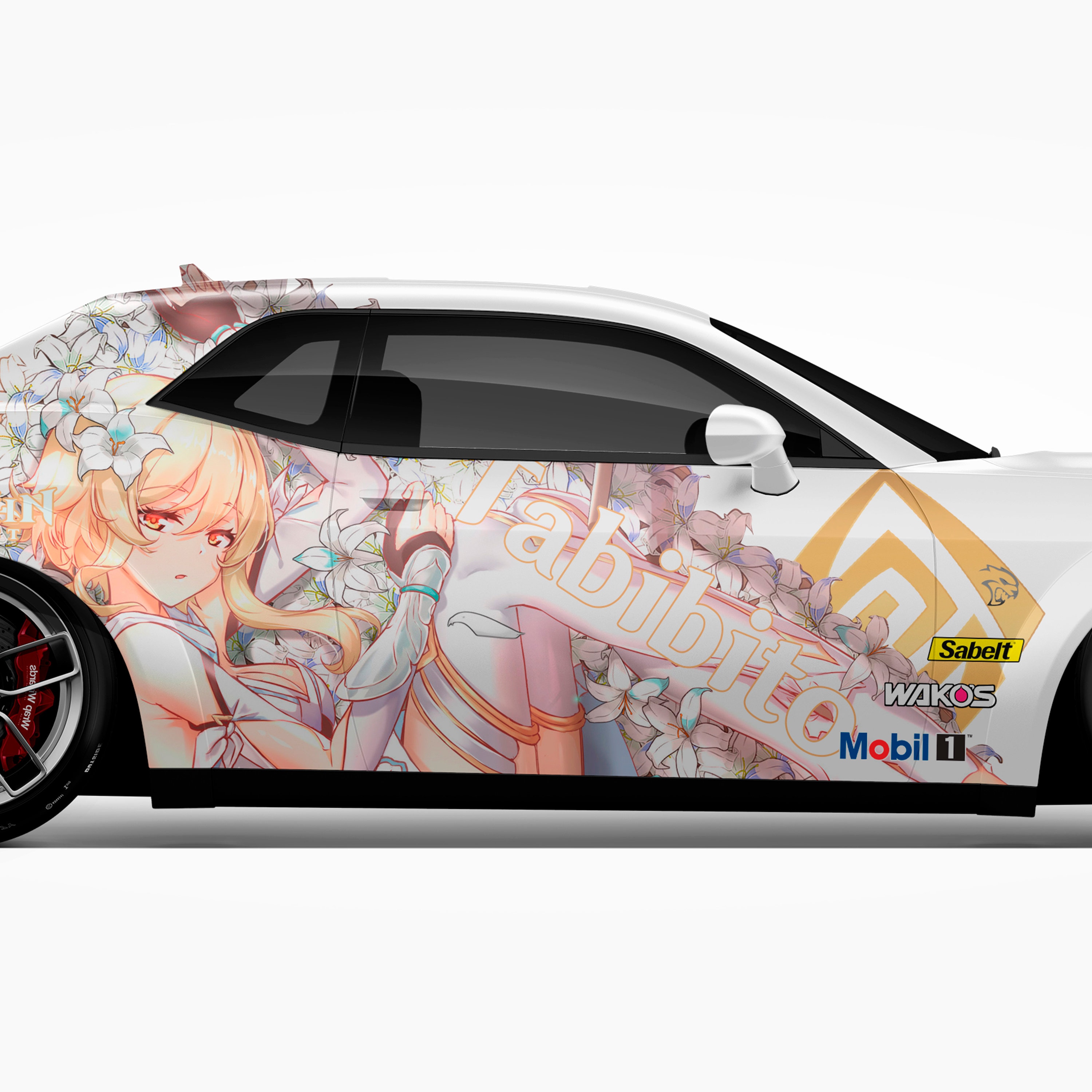 Genshin Impact Lumine Anime Car Wraps ITASHA Stickers Decals Made With ...