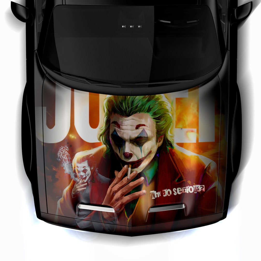 Antihero Joker Car Hood Wraps 48 Dark Series ITASHA American Comics ...