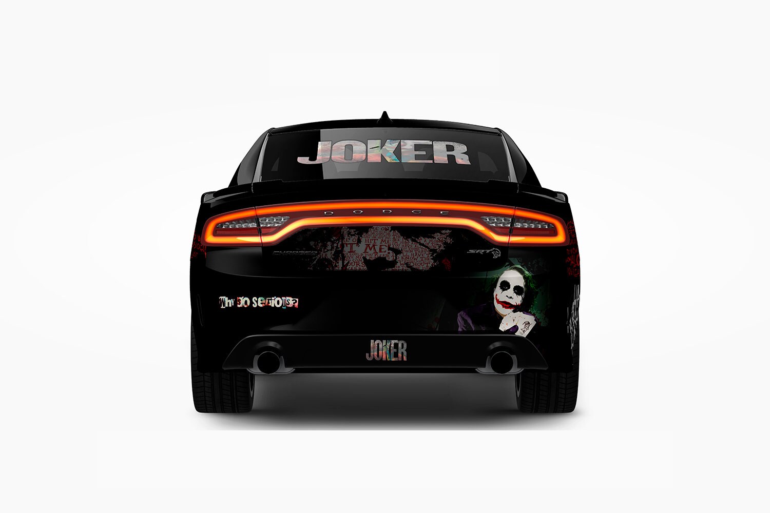 Antihero Joker Car Hood Wraps 52 Dark Series ITASHA American Comics ...