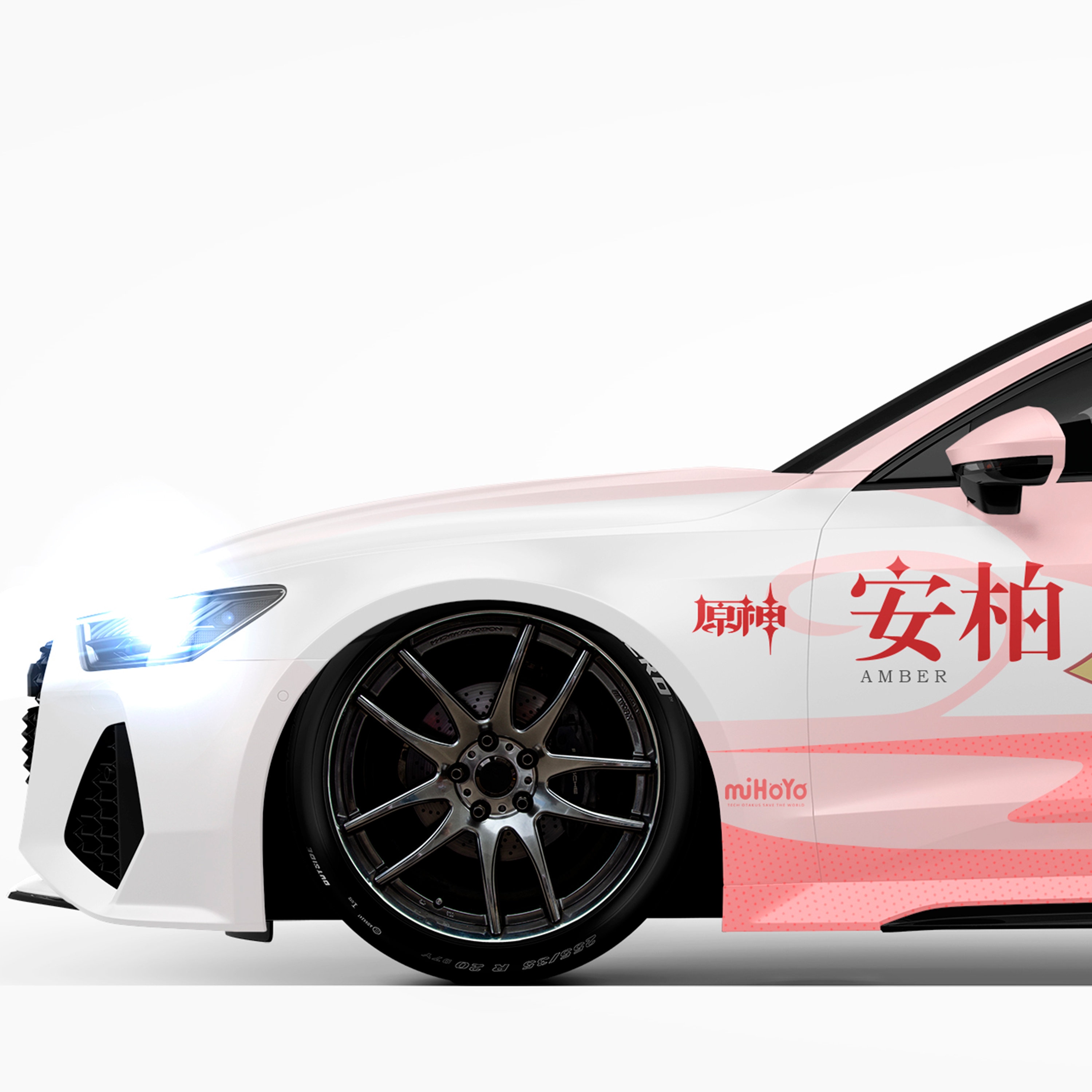 Genshin Impact Amber Anime Car Wraps ITASHA Stickers Decals Made With ...