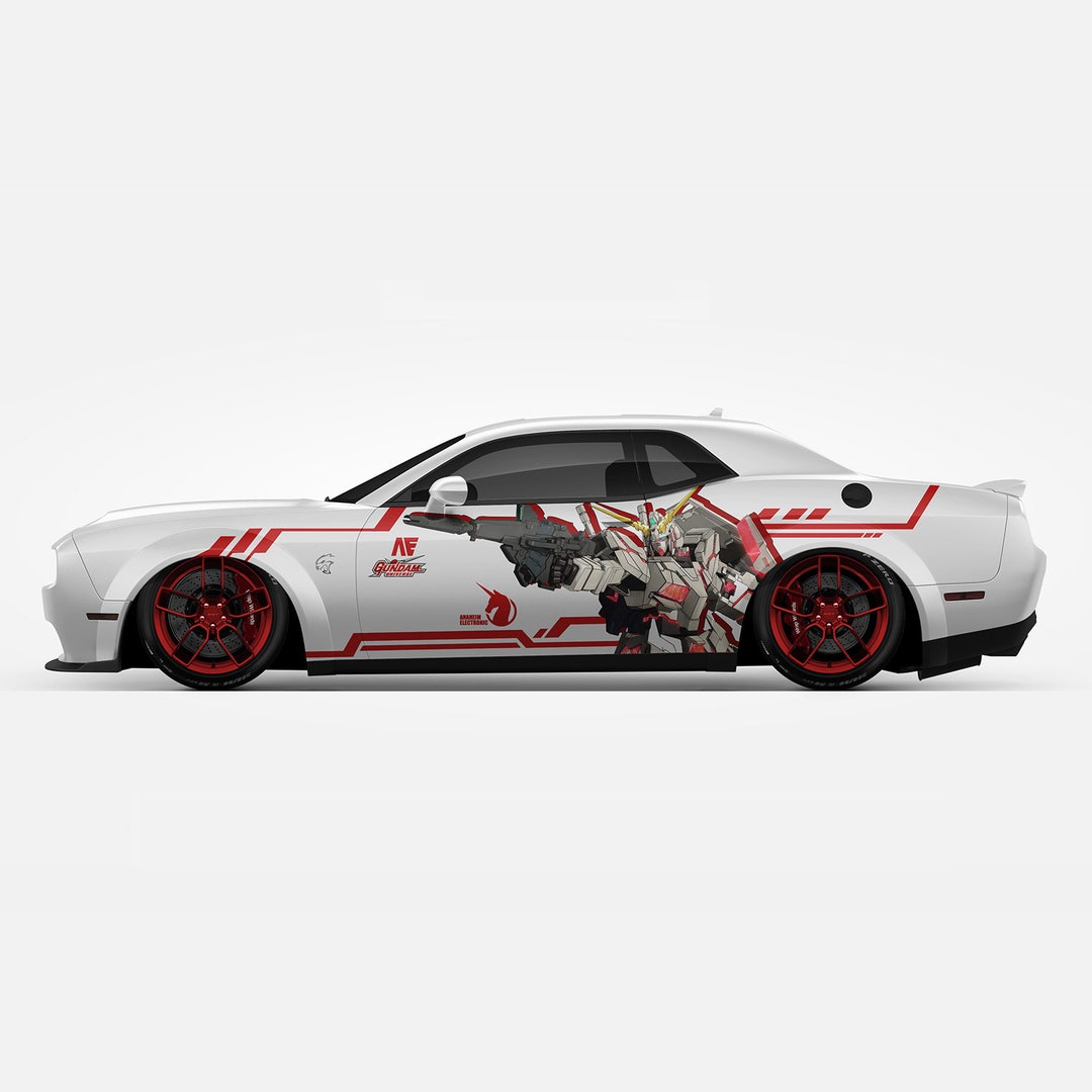Gundam 04 Car Both Sides Wrap ITASHA Anime Stickers Decals Made With ...