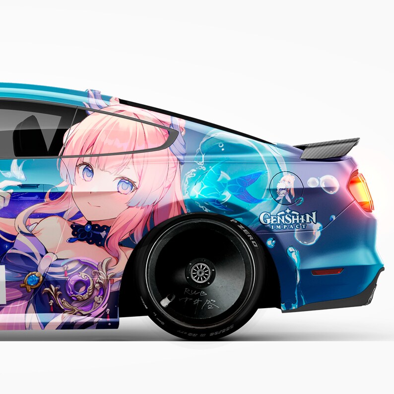Genshin Impact Sangonomiya Kokomi Anime Car Wraps ITASHA Stickers ...
