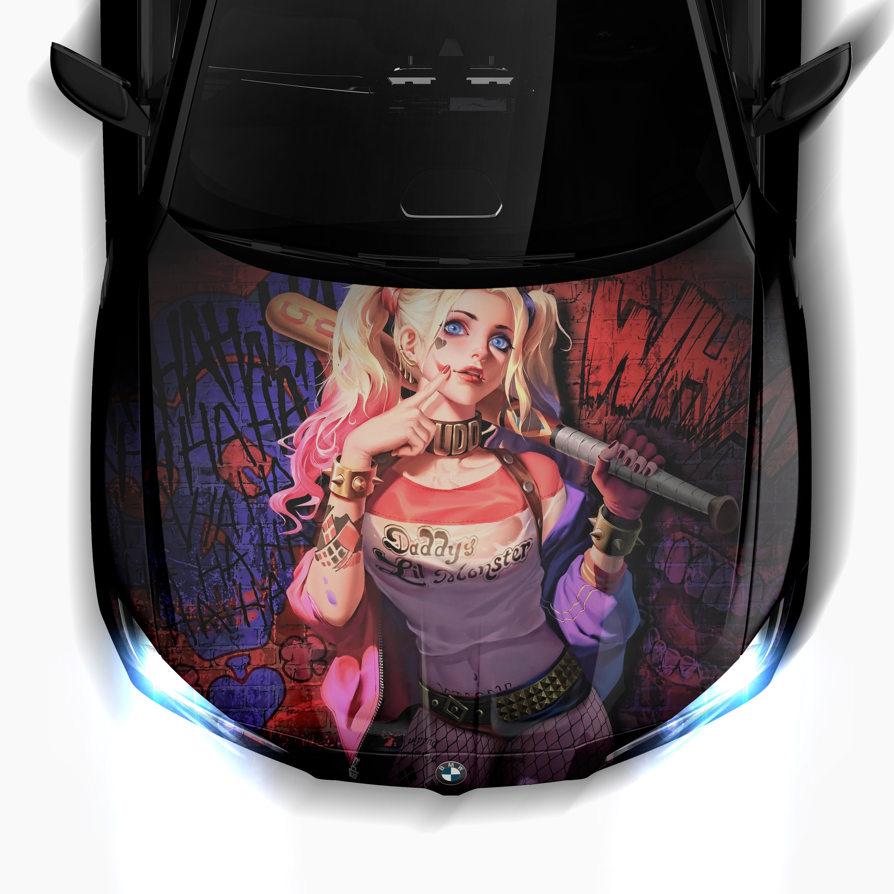 Antihero Joker Car Hood Wraps 38 Dark Series ITASHA American Comics ...