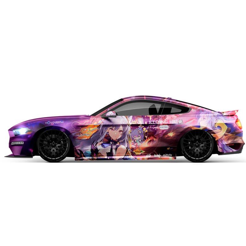 Genshin Impact Keqing Full Car Wraps ITASHA Stickers Decals Made With ...