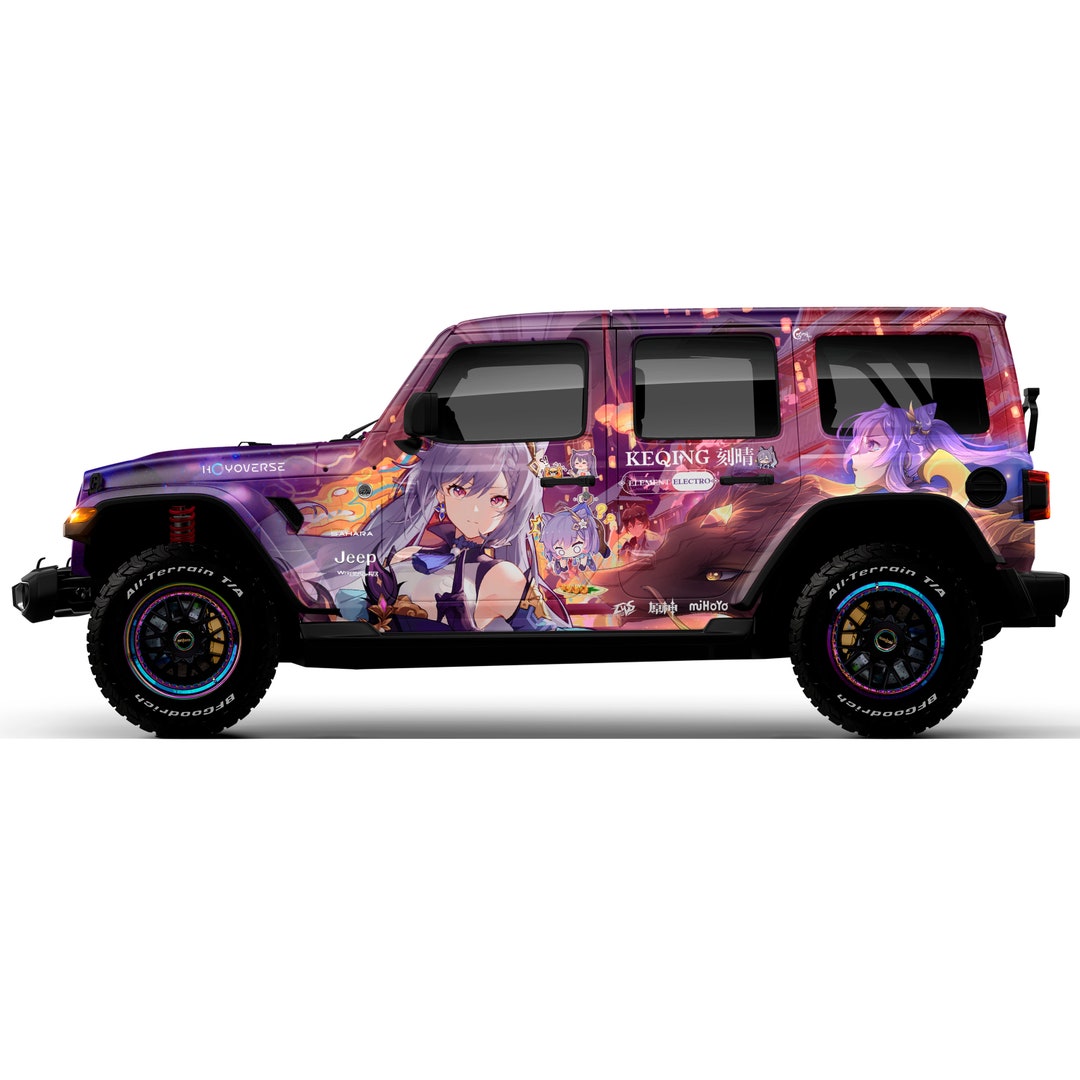 Genshin Impact Keqing Full Car Wraps ITASHA Stickers Decals Made With ...