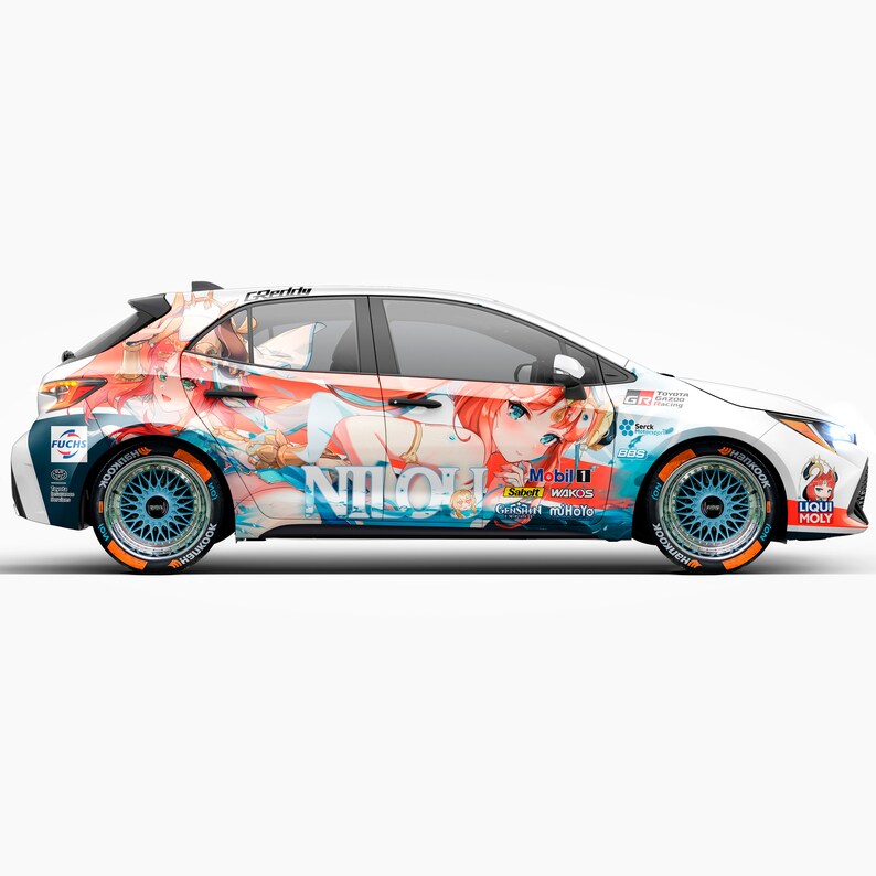 Genshin Impact Nilou Anime Car Wraps ITASHA Stickers Decals Made With ...