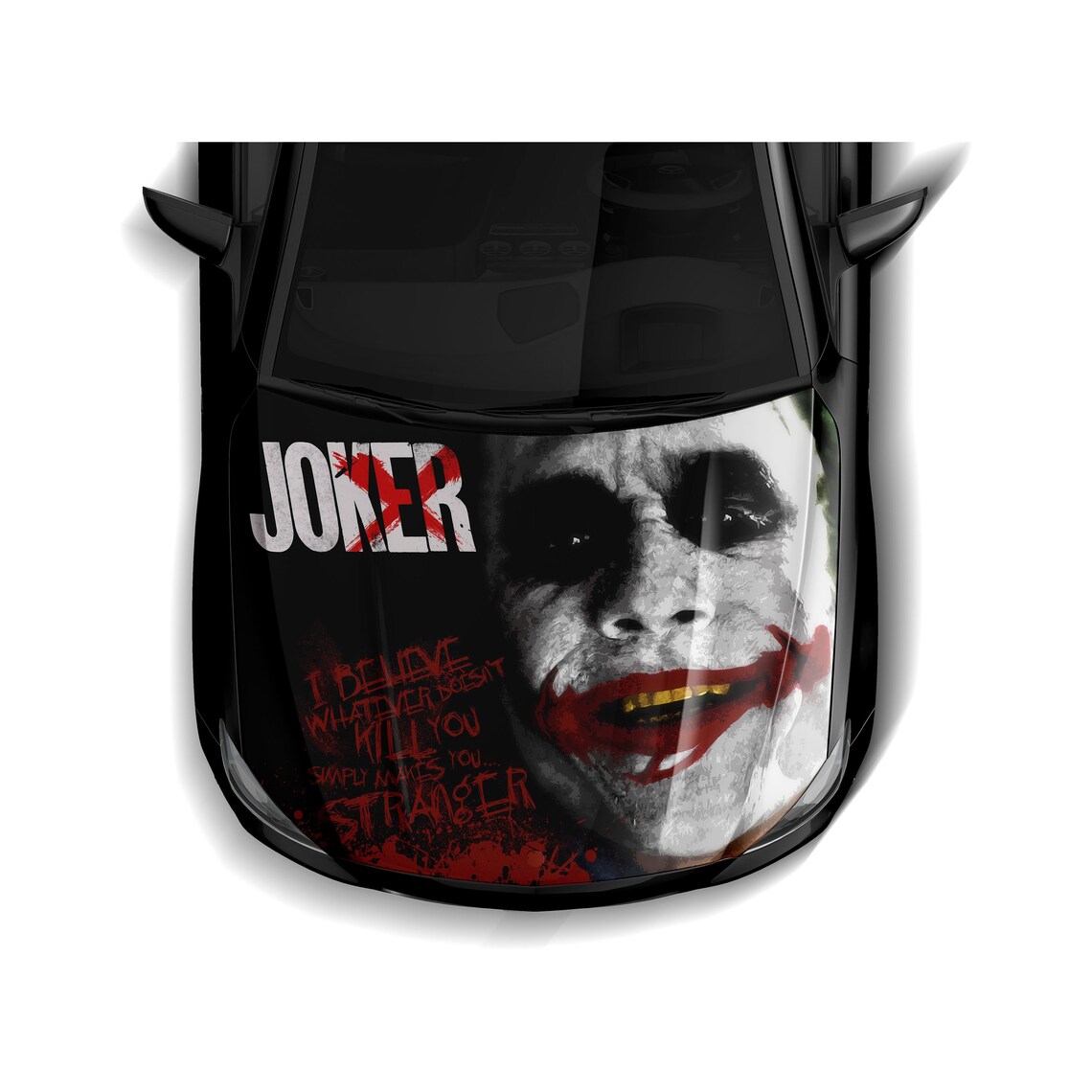 Antihero Joker Car Hood Wraps 19 Dark Series ITASHA American Comics ...