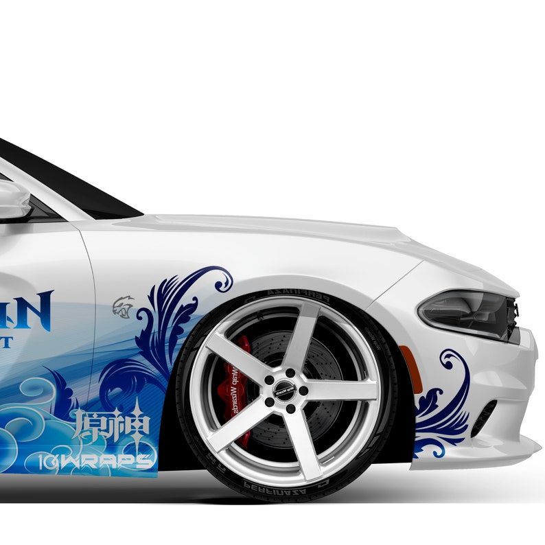 Genshin Impact Yelan Car Sides Wraps ITASHA Anime Stickers Decals Made ...