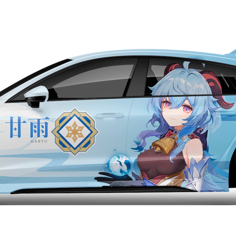 Genshin Impact Ganyu Car Wraps ITASHA Stickers Decals Made With Top ...