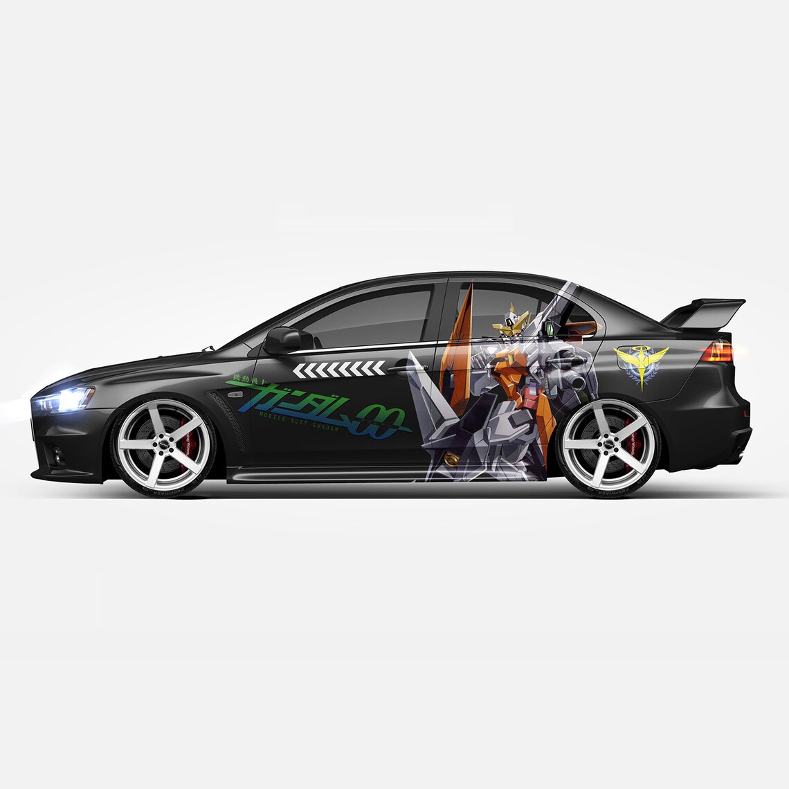 Gundam 09 Car Both Sides Wrap ITASHA Anime Stickers Decals Made With ...