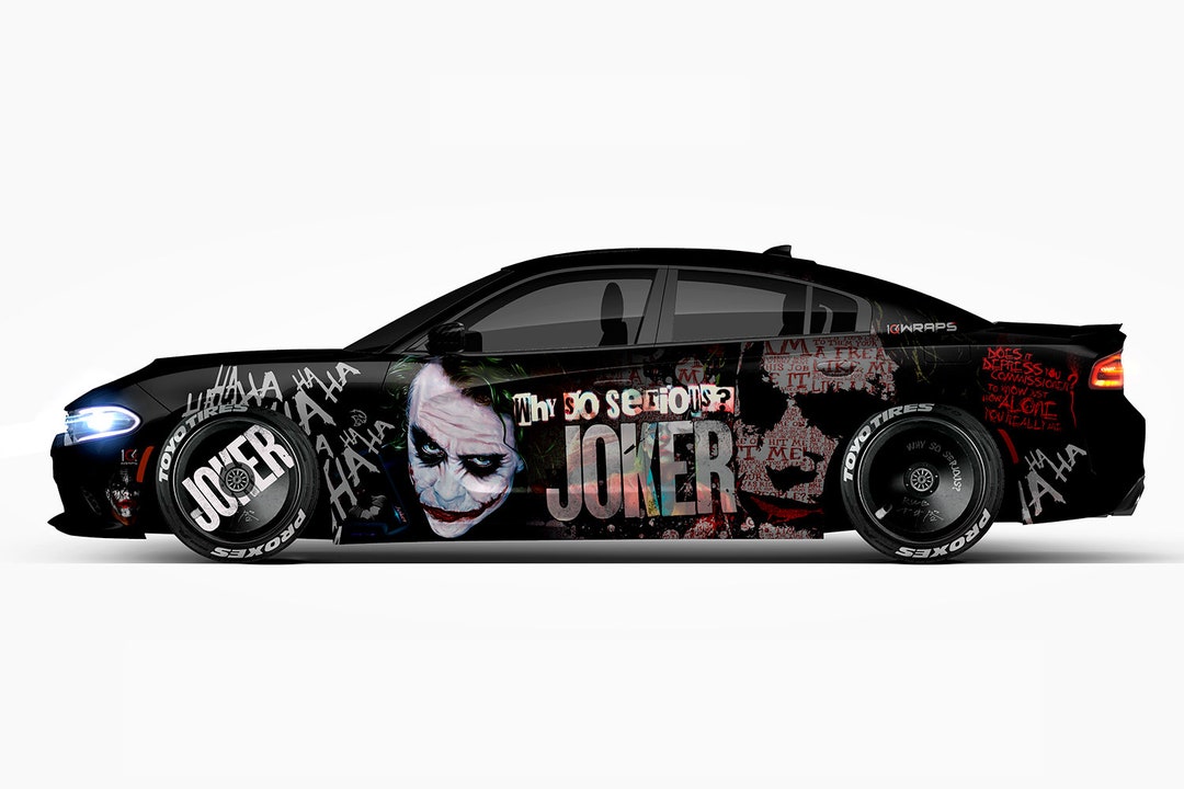 Antihero Joker Car Hood Wraps 52 Dark Series ITASHA American Comics ...