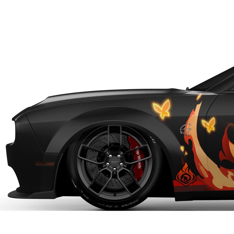 Genshin Impact Hu Tao Car Sides Wraps ITASHA Anime Stickers Decals Made ...